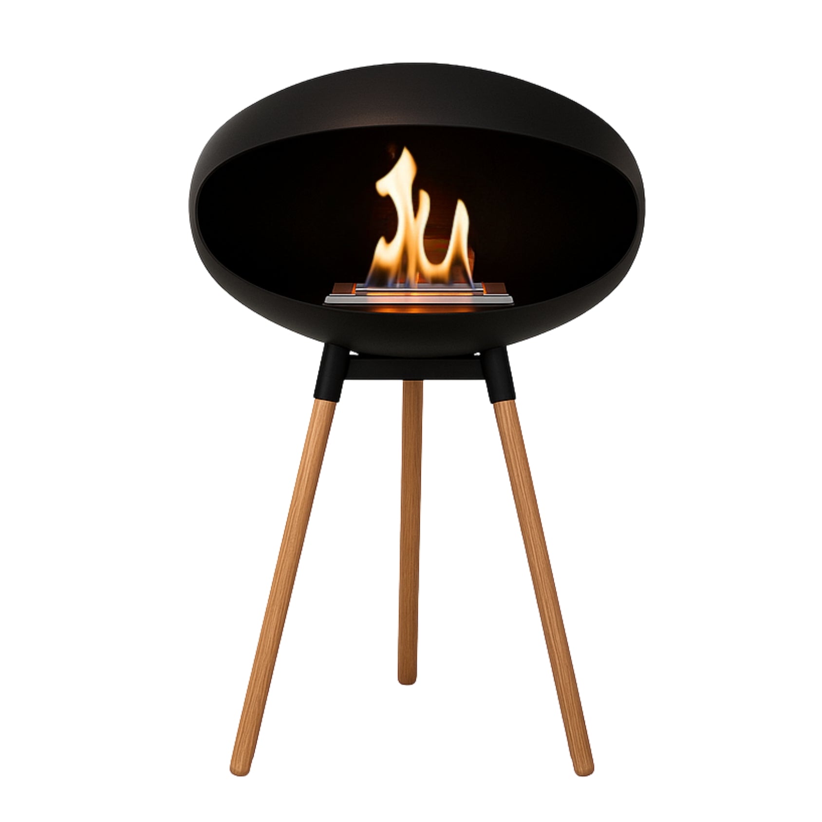 Skår 3 Bio Ethanol Haard Licht Hout | Scandinavisch design - Holdbarefires